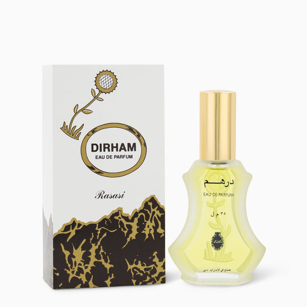 Rasasi Dirham Eau de Parfum 35 mL – Unisex – Sam's Fragrances